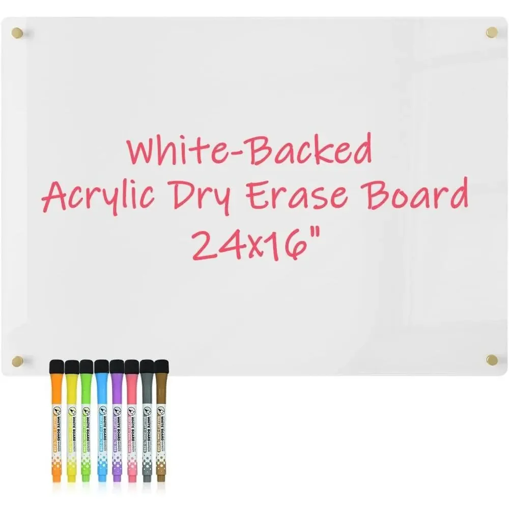 Guardmate | Office | 24x6 Blank Acrylic Dryerase Board Clear Wallmount ...